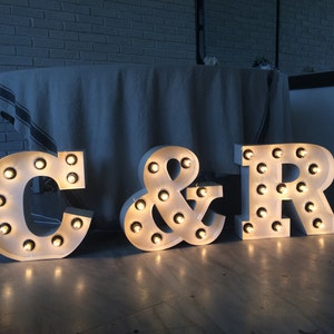 Letters Light up Office Wall Sign. Company Wall Decor Sign. Bussiness ...