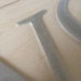 Scratched Aluminium Metal Letters- Wall Signs Metal Numbers Wall ...
