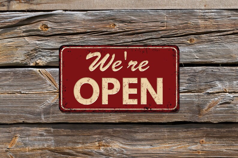 Business Sign RESTAURANT. Front Door Sign. Retro - Etsy