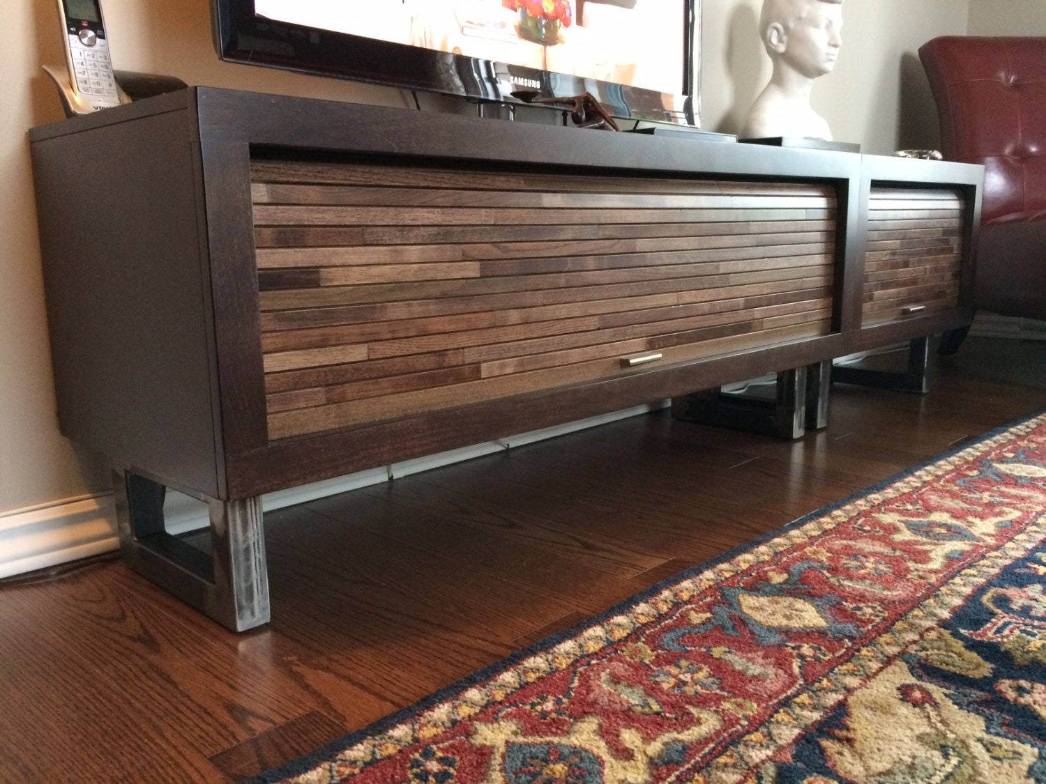 Set of 2 legs for TV unit cabinet industrial decor bench | Etsy