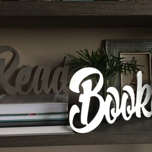 Metal Script Letters Signs Read Books, Cafe, or Custom Letters, Wall ...