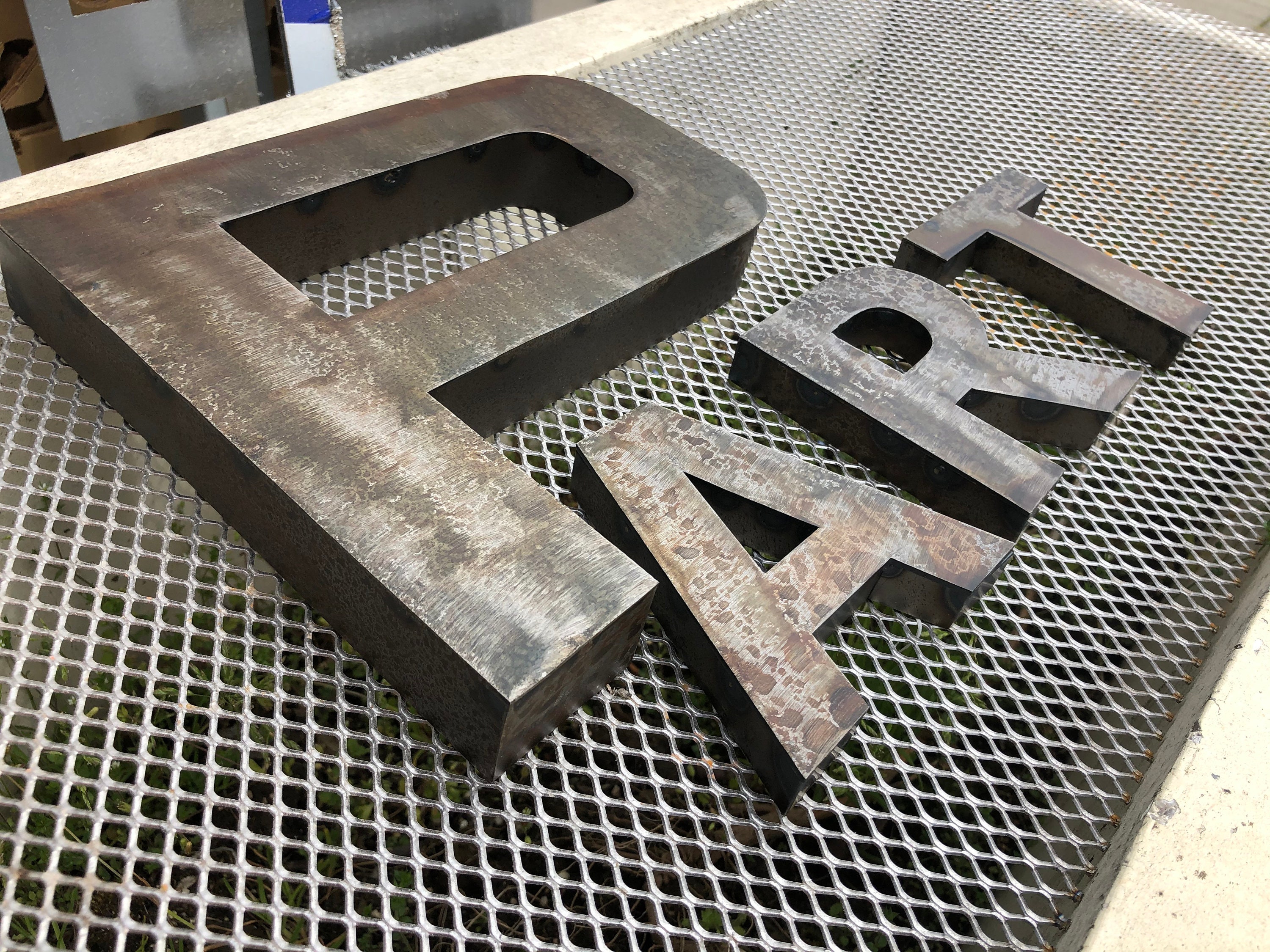 Letras Grandes De Metal Para Exterior Letras Para Puertas De Metal