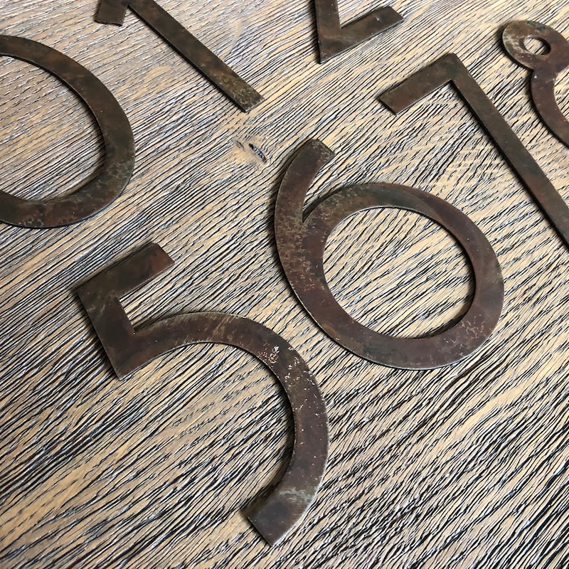 Metal Numbers - Etsy