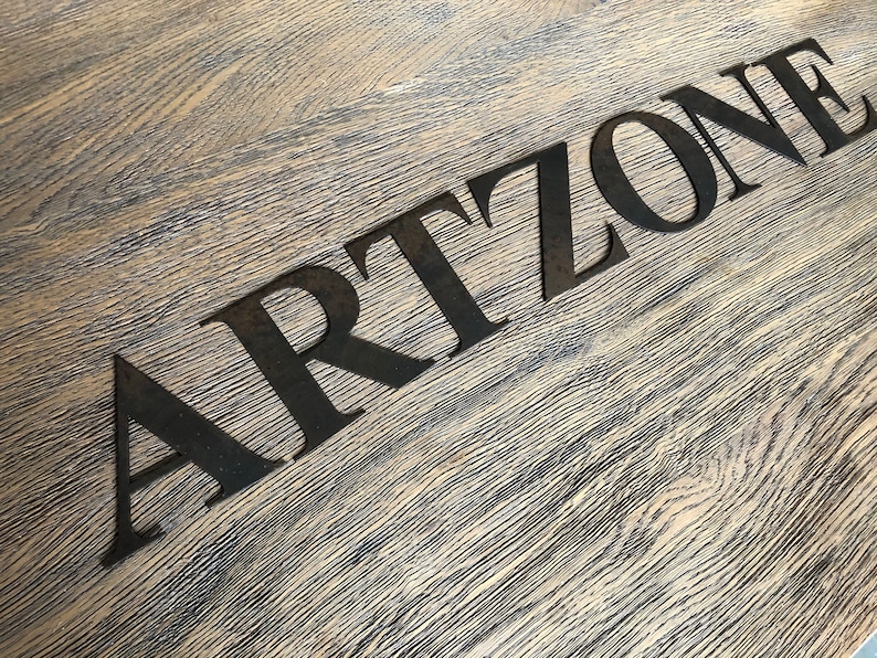 Large Rusty Black Metal Letters for Custom Sign Personalized - Etsy UK