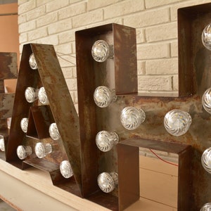 18 Inches LARGE Light up Letter Outdoor Use Marquee Letter, Letter ...