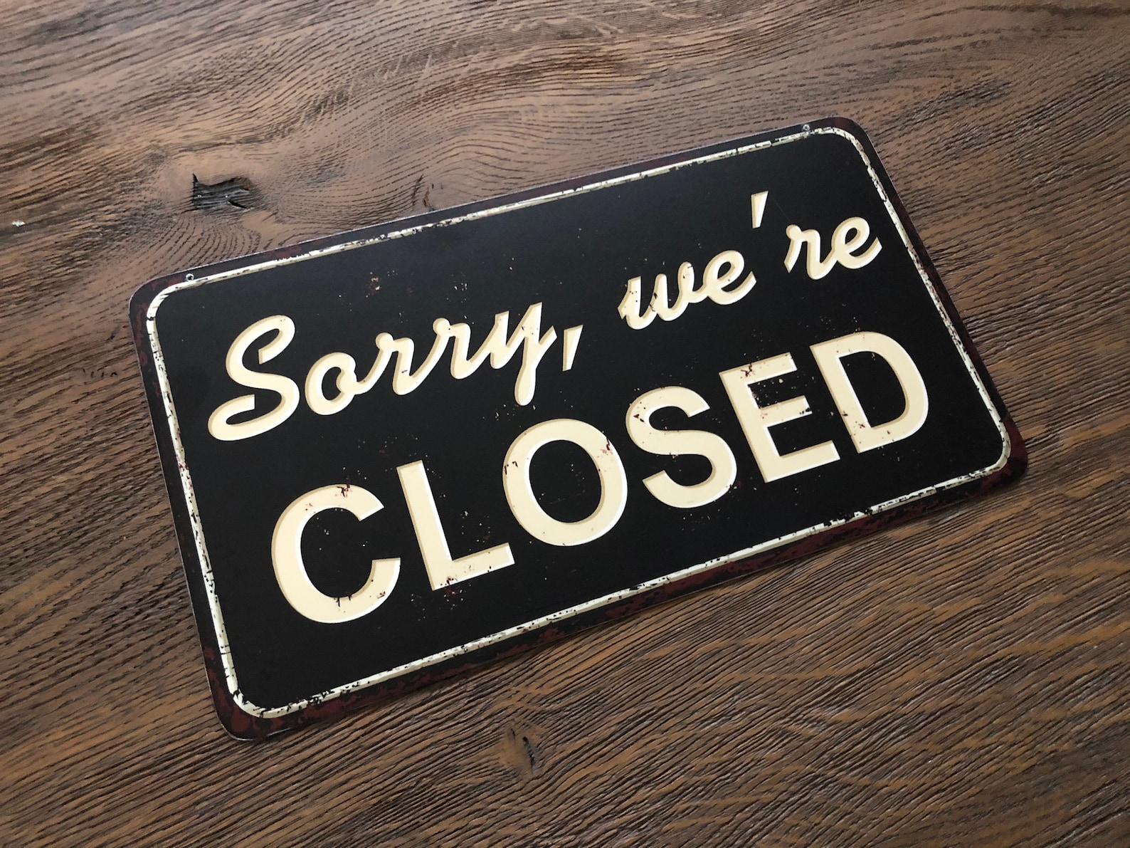 Reversible Open Closed Signs for business hanging open | Etsy