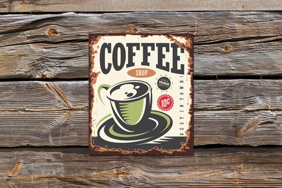 Antiques COFFEE sign for farmhouse or kitchen wall decor. | Etsy