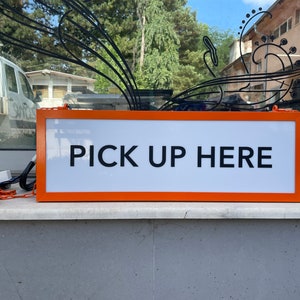 Storefront Light Box Sign, Outdoor Shop Sign, Order Here Sign, PICK-UP ...