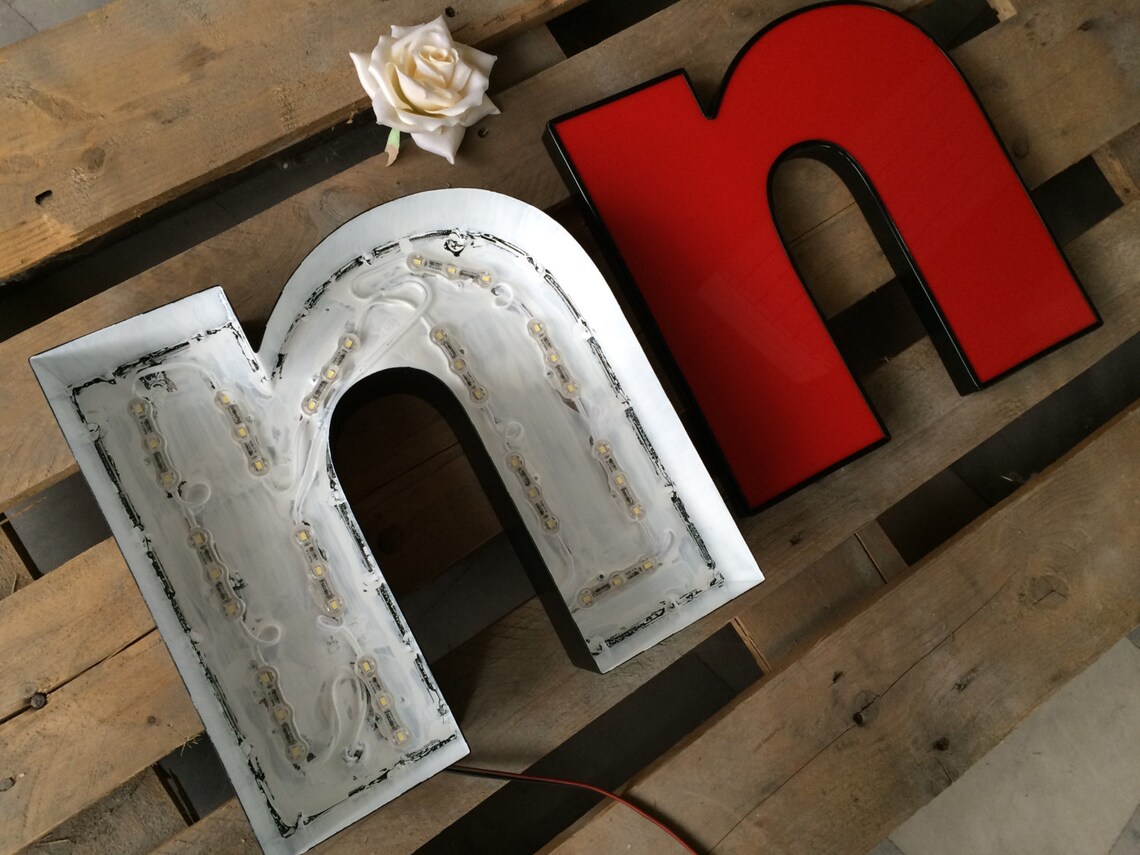 Large Metal Letters With Leds for OUTDOORLED Letters - Etsy
