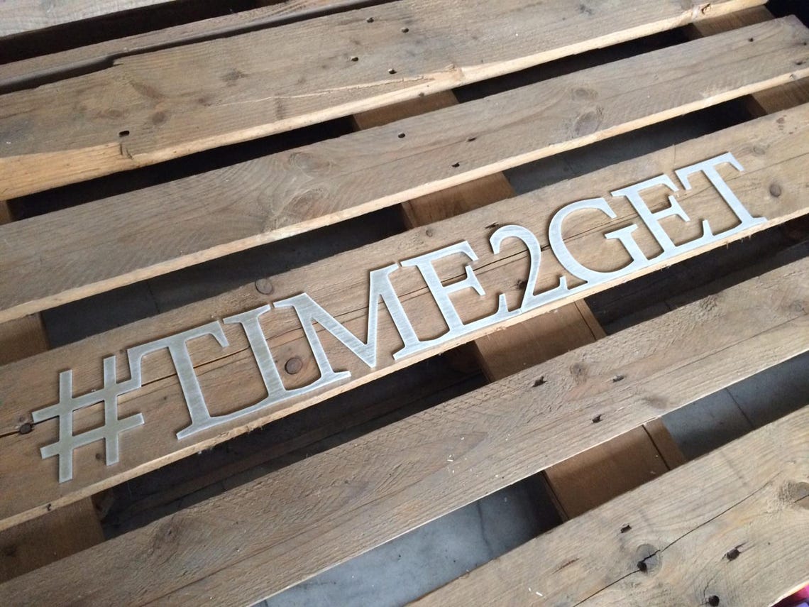 Metal Letters Wedding Hashtag Wall Hanging Sign for Wedding - Etsy