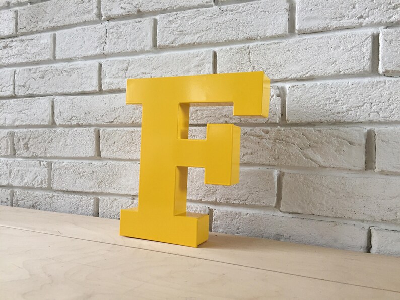 Powder Coated Metal Letters Painted Wall Letter Letter - Etsy