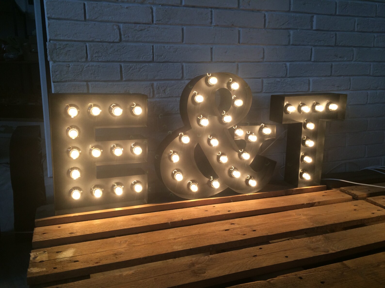 15 pulgadas grandes letras de marquesina se iluminan grandes - Etsy España