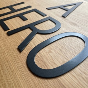 Black or Brushed Metal Letters, Painted Metal Letters for Inside ...