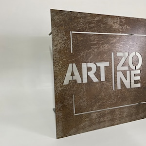 Company Logo Sign, Business Rusty Signage, Personalized Gift for New ...