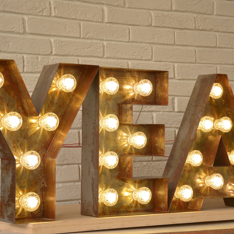 Large Light up Letters - Etsy