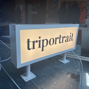 Vintage Light Box Sign, Warm LED Light Box,custom Logo Front Store Sign ...