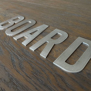 Big or Small Brushed Aluminum Letters, Custom Cut-out Letters, Outdoor ...