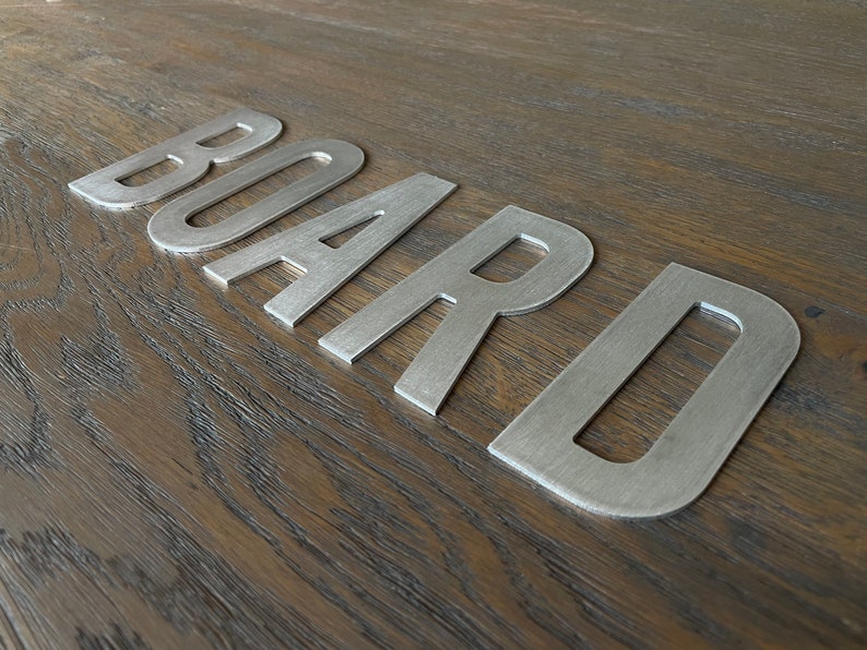 Big or Small Brushed Aluminum Letters, Custom Cut-out Letters, Outdoor ...