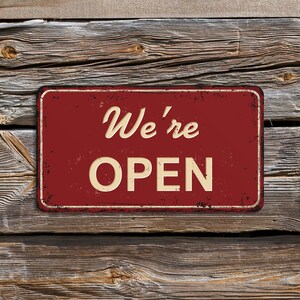 Reversible Open Closed Signs Vintage Style Double Sided Signs, Come in ...