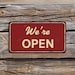 Open Closed Sign Red or Black Retro Sign Business Sign - Etsy