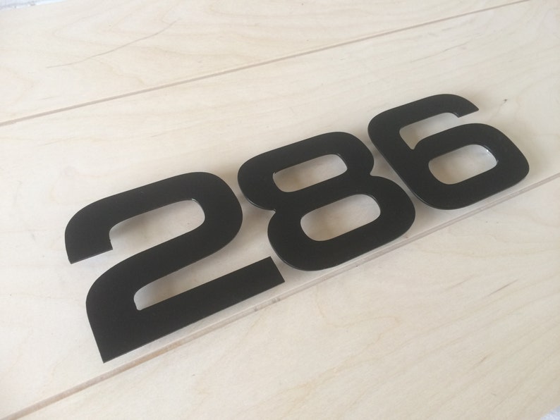 Set of House Numbers Multiple Colors Powder Coated Black - Etsy