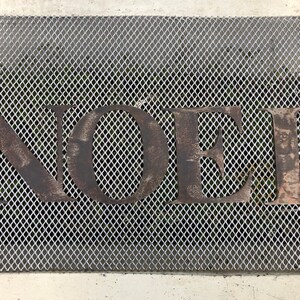 Small Rusty Black Metal Letters for Custom Sign, Personalized Rusty ...