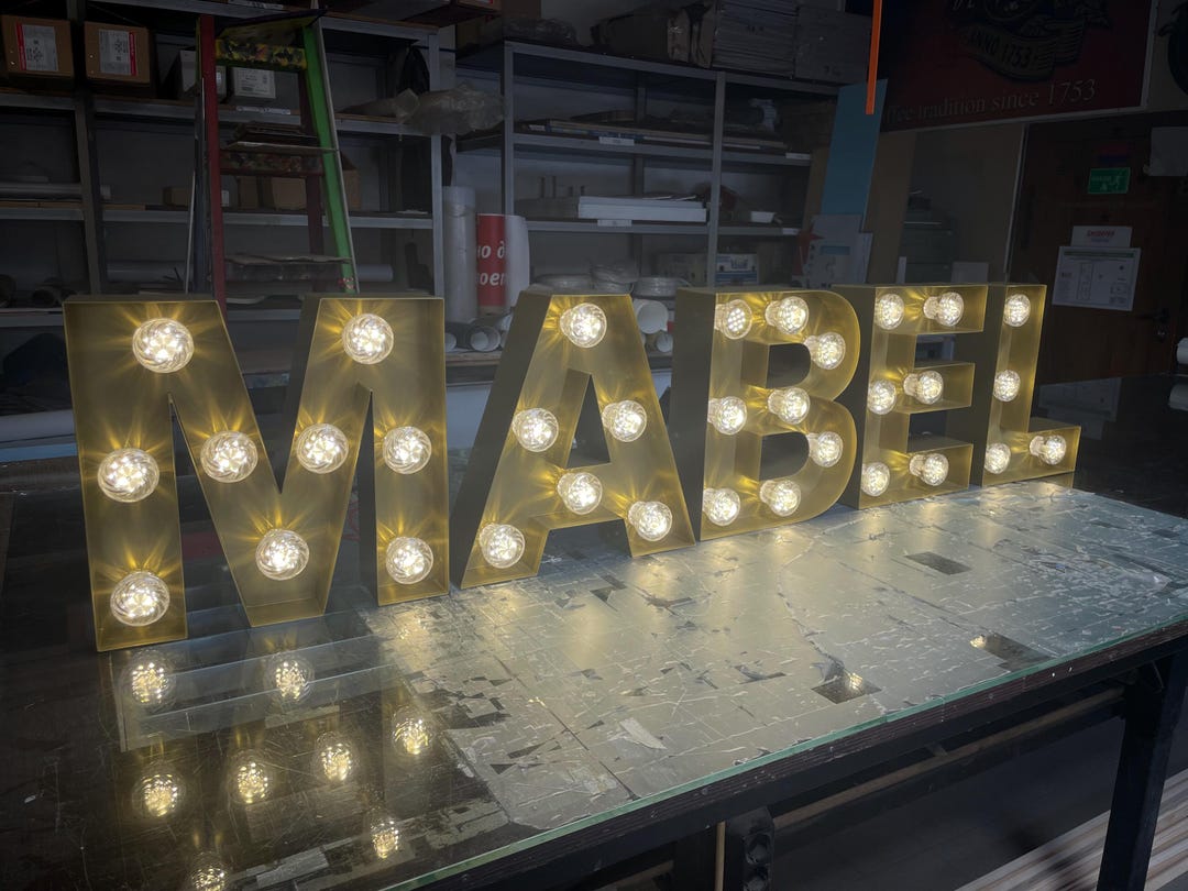 Light Sign Large Letters, Custom Marquee Letters for Bar-restaurant ...