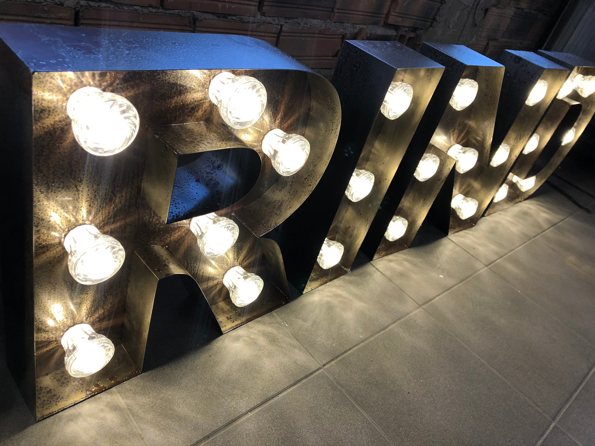 Light Sign Large Letters, Custom Marquee Letters for Bar-restaurant ...