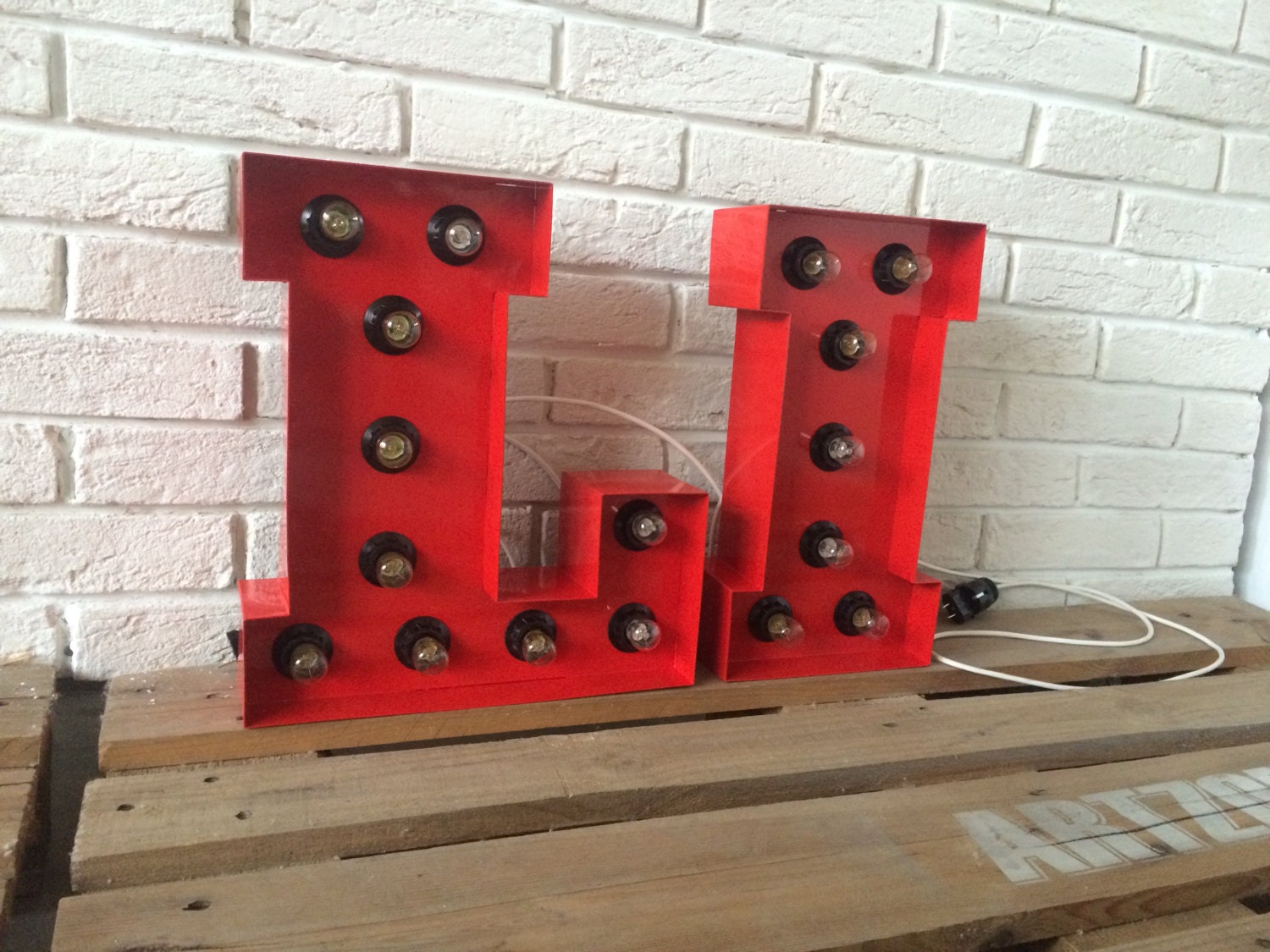 Letters Light Up Office Wall sign. Company wall decor sign. | Etsy