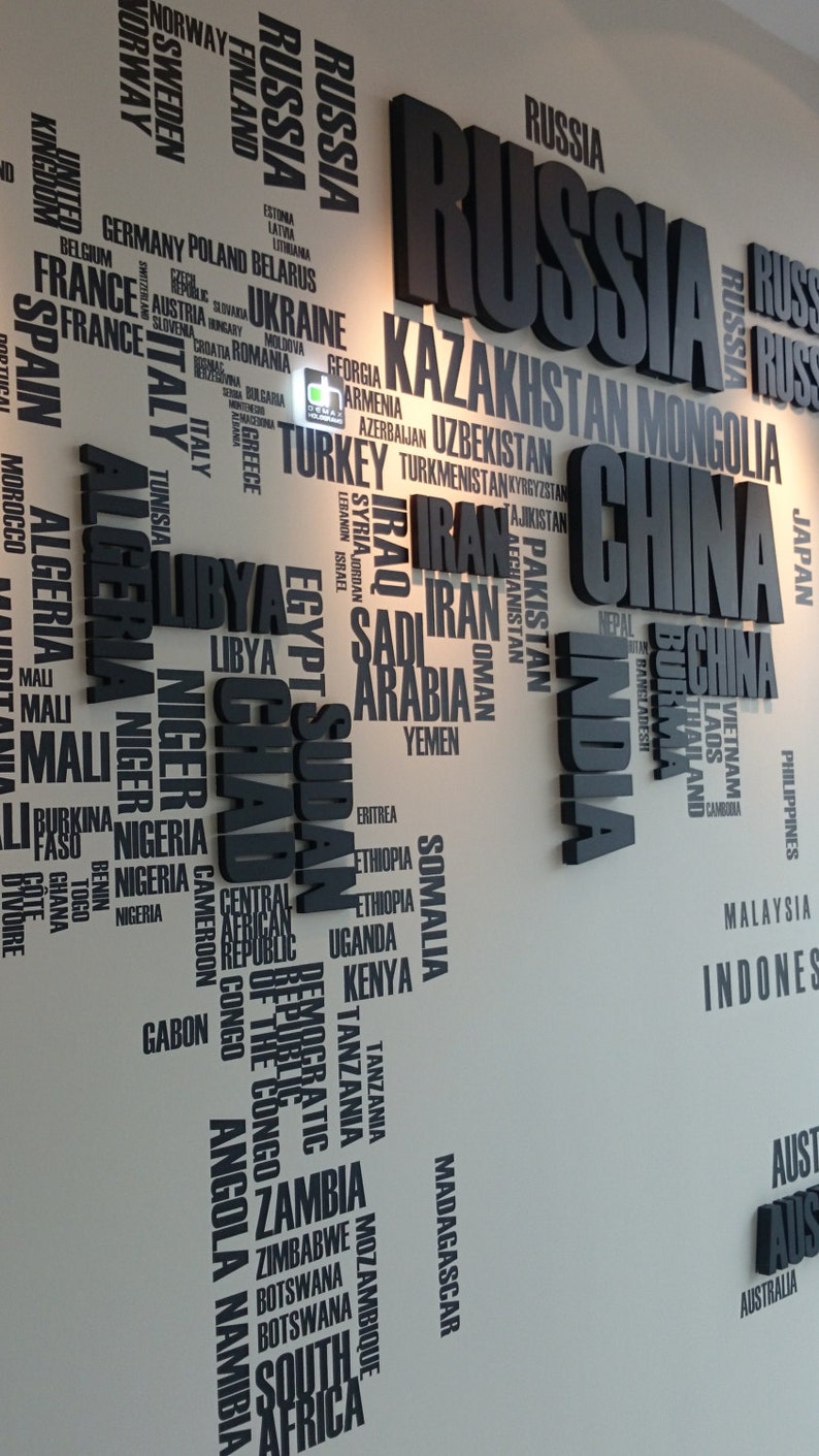 Large thick letters custom company sign small letters or large | Etsy