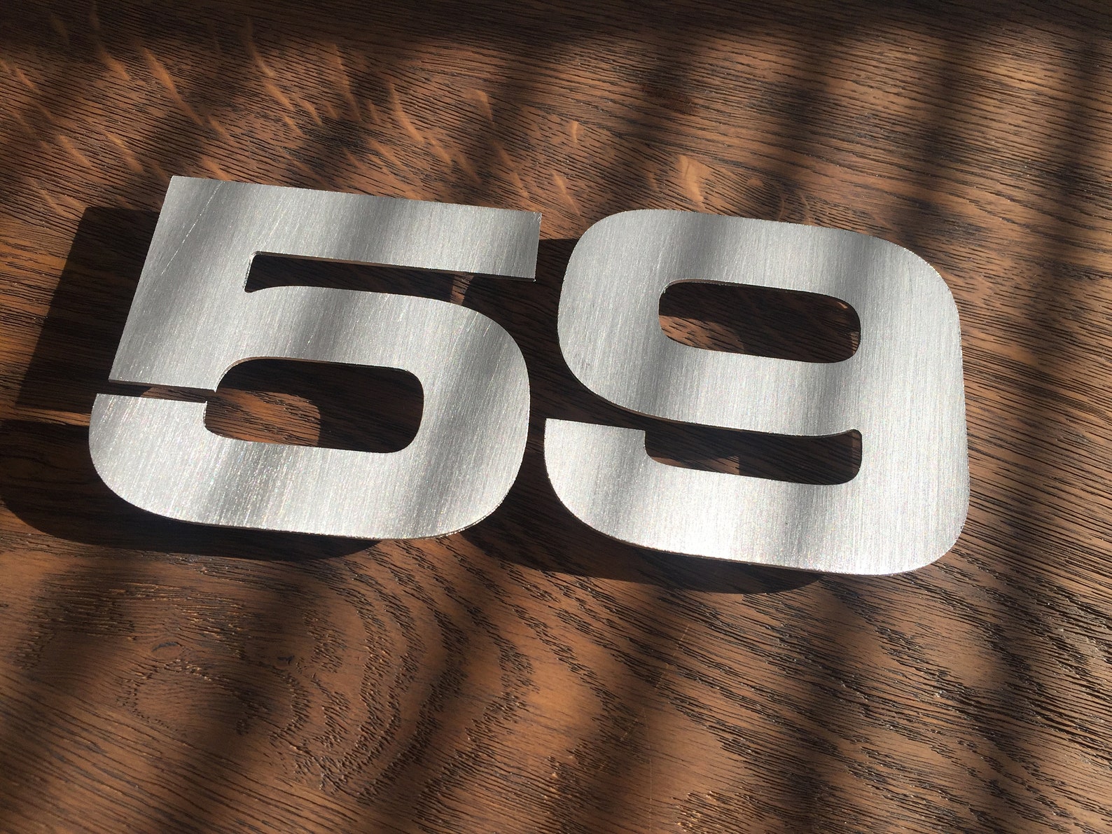 Silver House Numbers Address Sign Metal Numbers for Address - Etsy