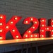 Custom Order for Large Metal Letter Light UP With Edison Bulbs for ...