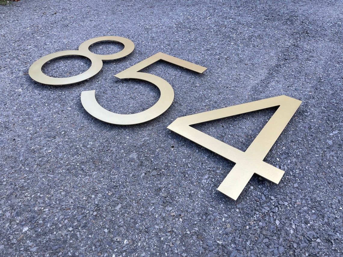 Metal Numbers, Address Sign, Street Number, Door Sign. - Etsy