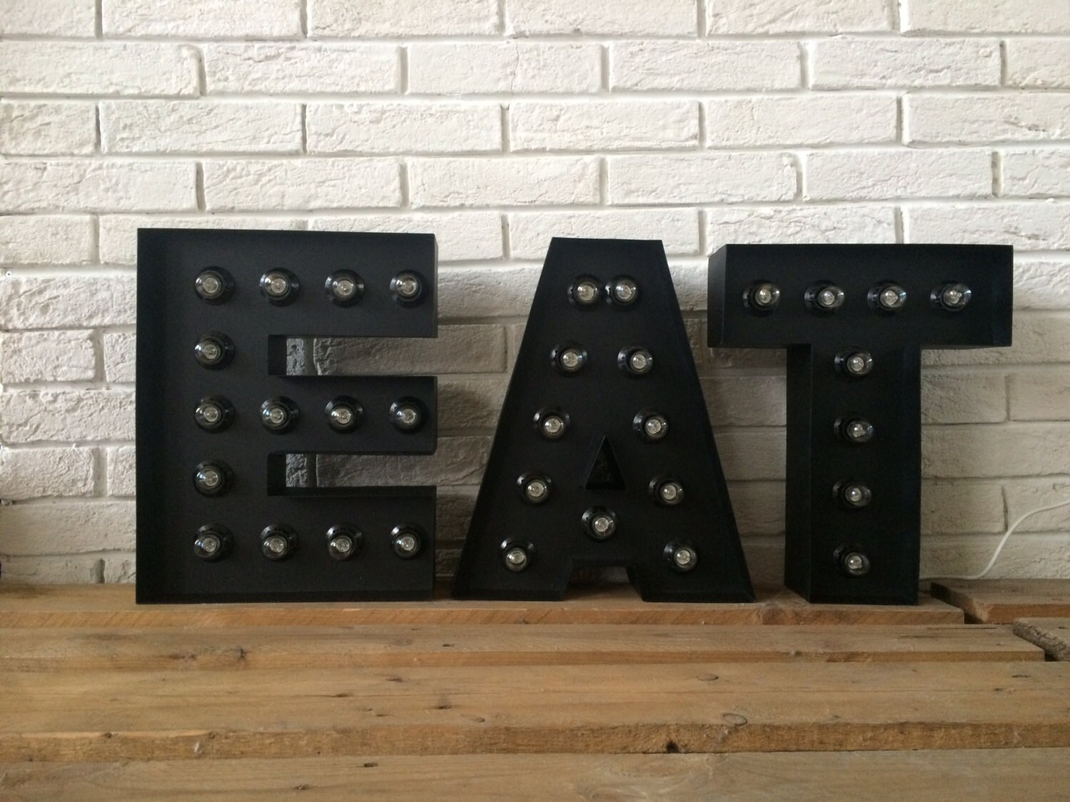Kitchen or Restaurant Decor LARGE EAT Sign Light up Letters of - Etsy