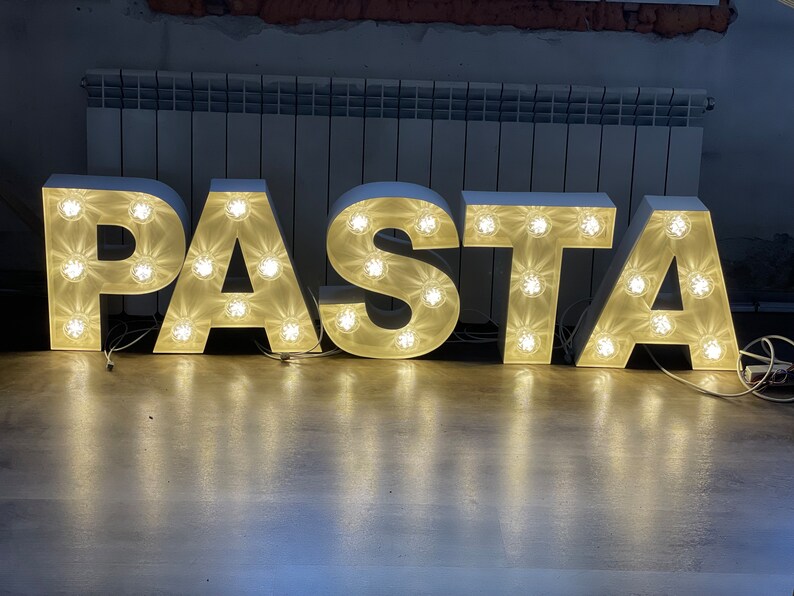 Light Sign Large Letters, Custom Marquee Letters for Bar-restaurant ...