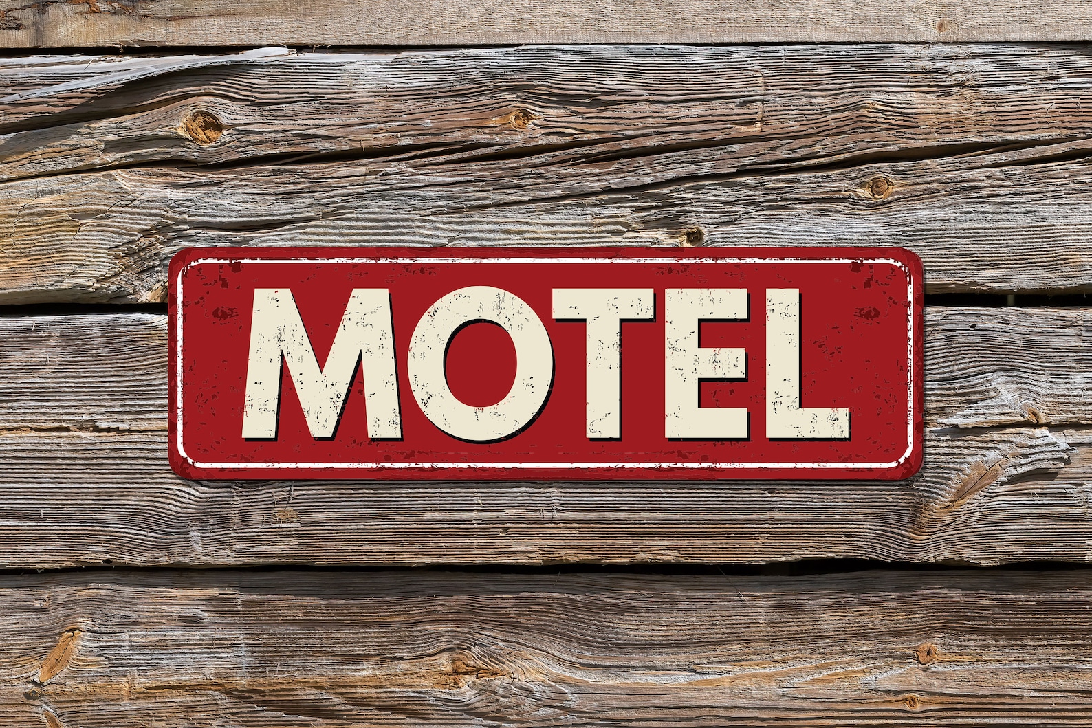 Motel Sign Metal Rusted Vintage Business Sign Sign for - Etsy