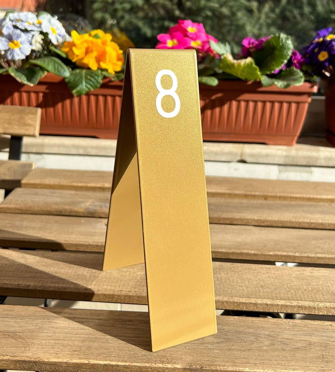 GOLD, Black, White Metal Table Numbers for Weddings, Business Events ...