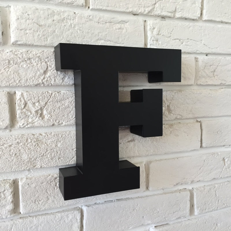 Black Powder Coated Large Letters - Etsy
