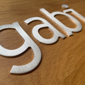 Black or Brushed Metal Letters, Painted Metal Letters for Inside ...