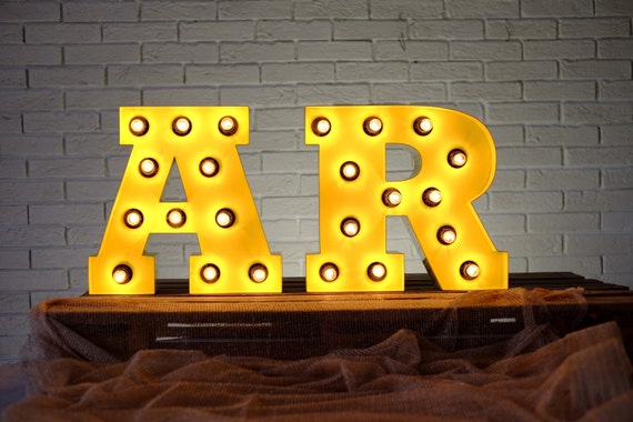 LAS LETRAS GRANDES DE LA CARPA DE 18 PULGADAS SE ILUMINAN PARA - Etsy ...