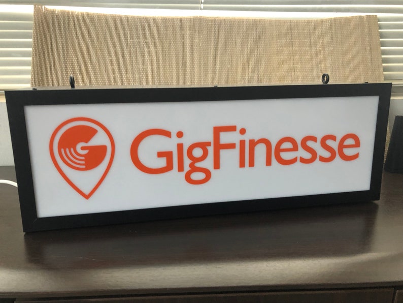 Custom Text Light Box Sign. LED Sign With Your Logo. Cofee & Bar Light ...