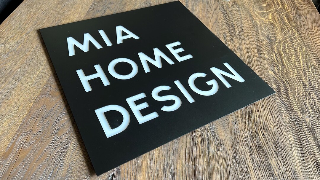 Square Logo Sign, Aluminum Sign for Bar Restaurant Cafe, Metal Logo ...