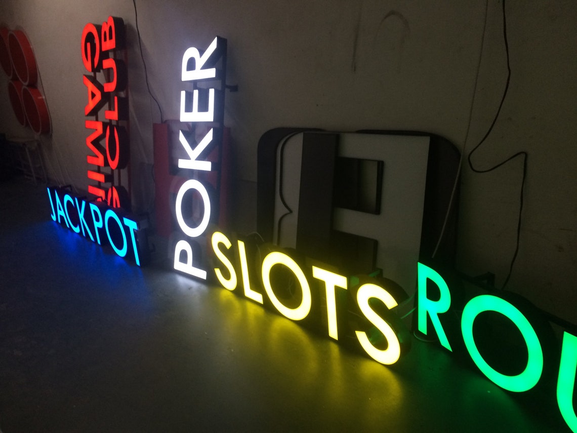 Outdoor Sign for Shop LED Sign Metal Letters Lights Letters - Etsy