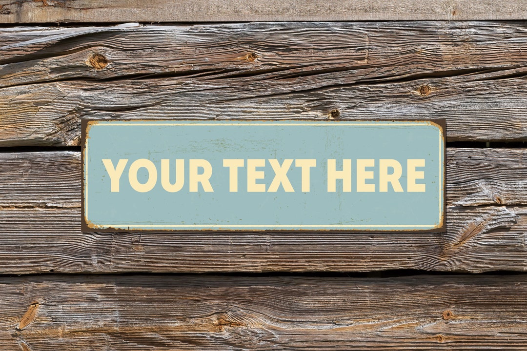Personalized Outdoor Sign, Plaque Sign, Metal Sign, Antique Style Sign ...