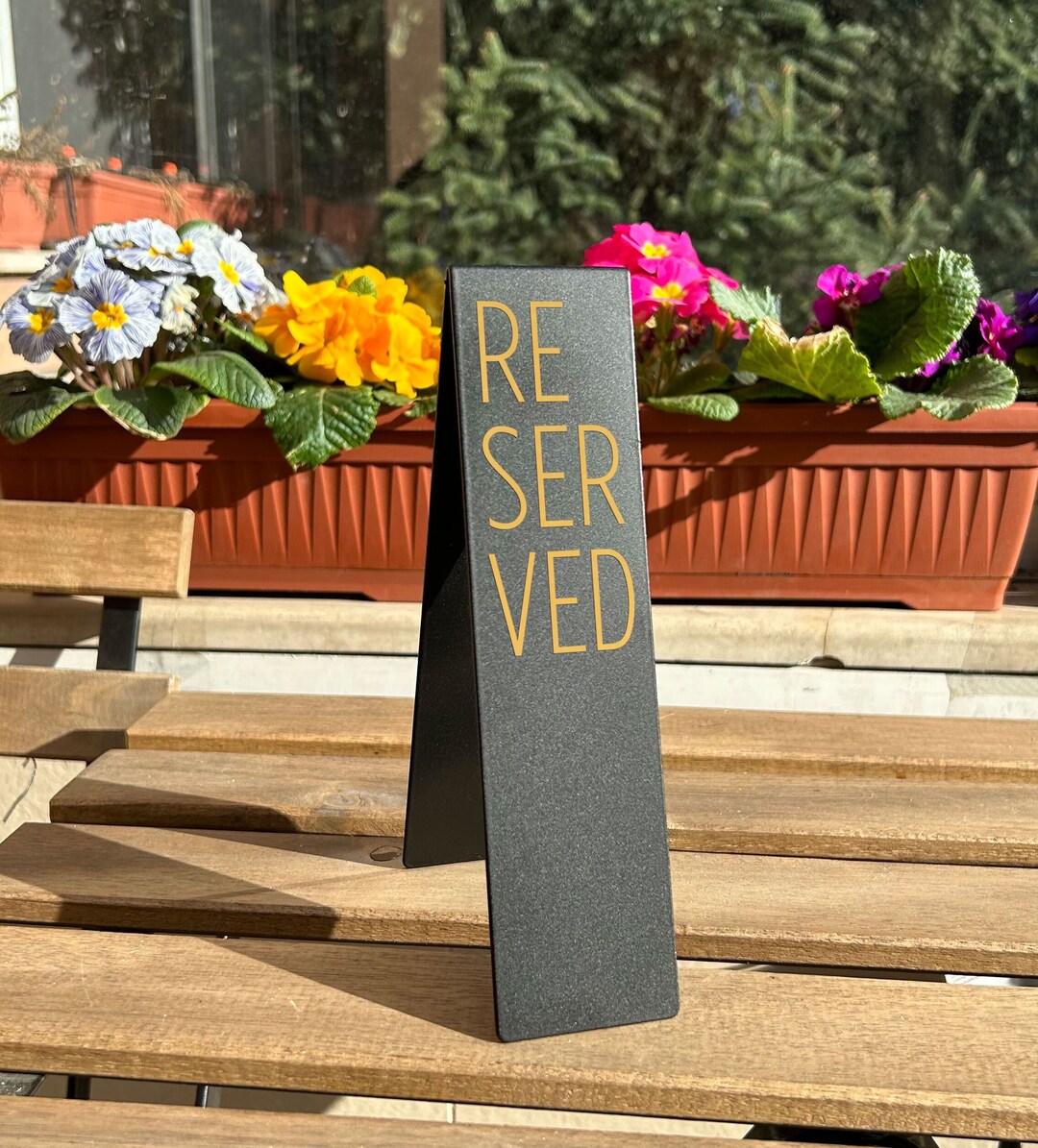 RESERVED Sturdy Metal Signs-reservation Signs for Restaurant-bars-café ...