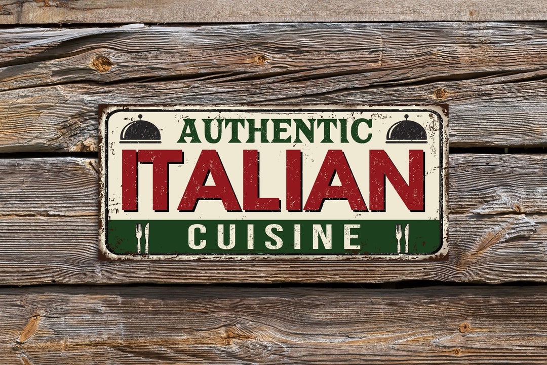 ITALIAN Cuisine, Italia, Kitchen Wall Decor, Italian Kitchen Sign ...