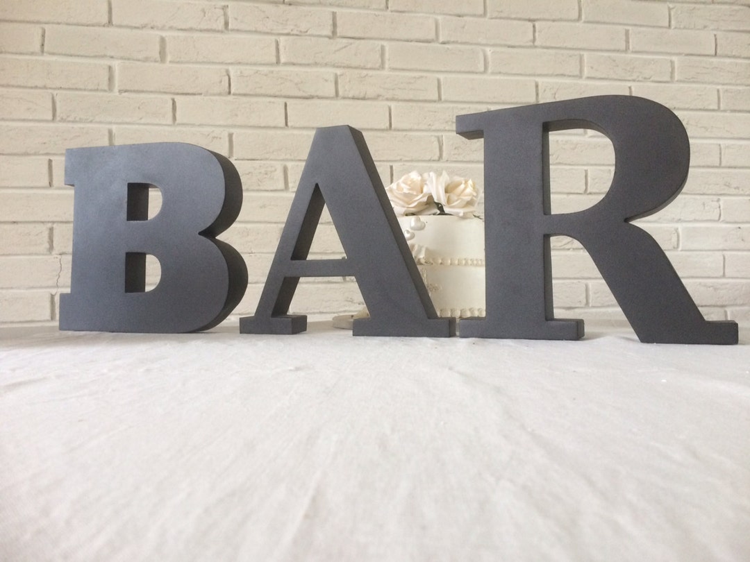 Large Metal 3D Letters Custom Order - Etsy