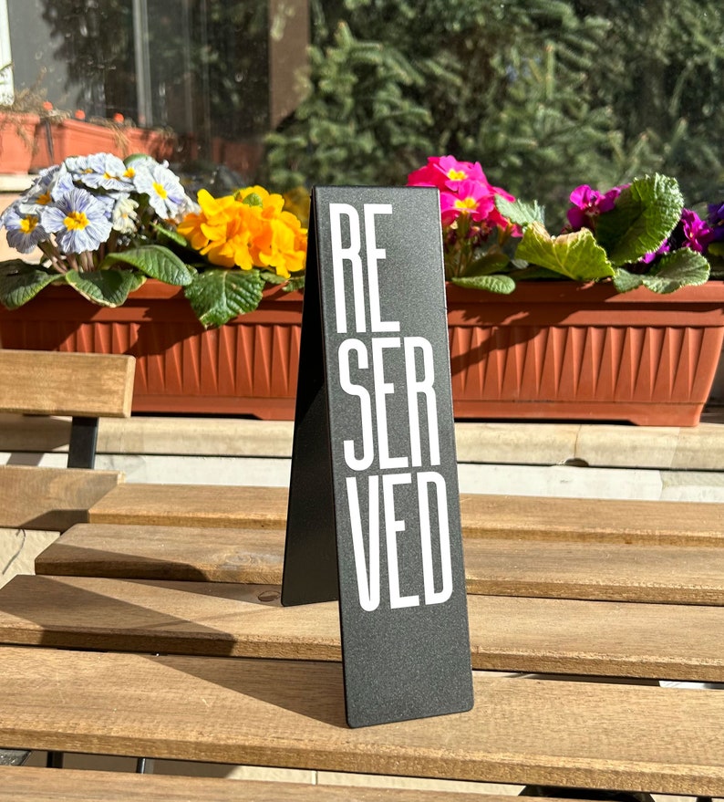 Metal Reserved Signs-hotel-bar-coffee Signs, Corporate Events Signs ...