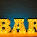 Large Letters. Marquee Letters. BAR Sign. Restaurant Wall - Etsy