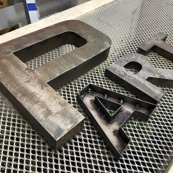 Metal Letters - Etsy
